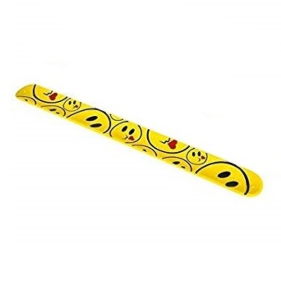 Accessories | Emoji Smile Emoticon 9 Inch Slap Bracelet | Poshmark